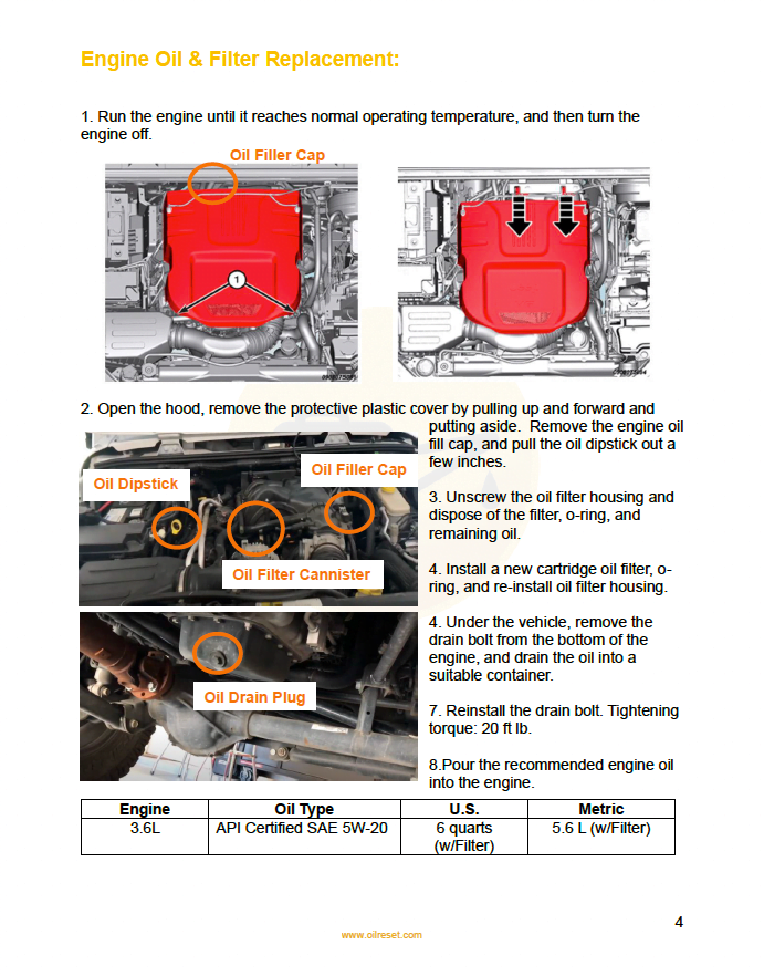 Oil Change 2016 Jeep Wrangler
